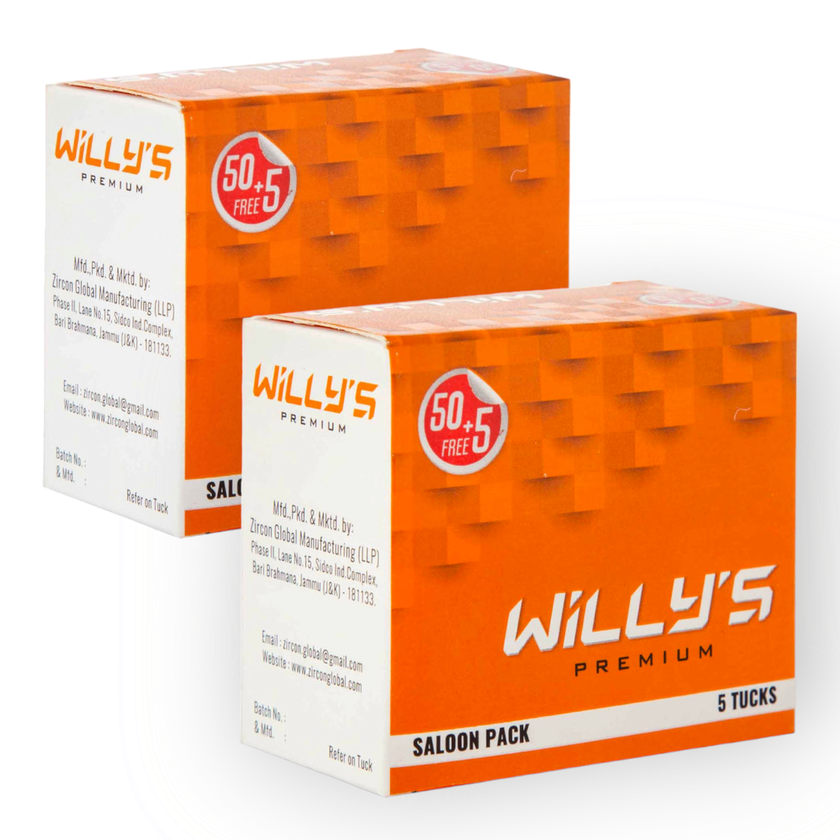 Willy's Premium double edge shaving blades - Saloon Pack 100 +10 count ...