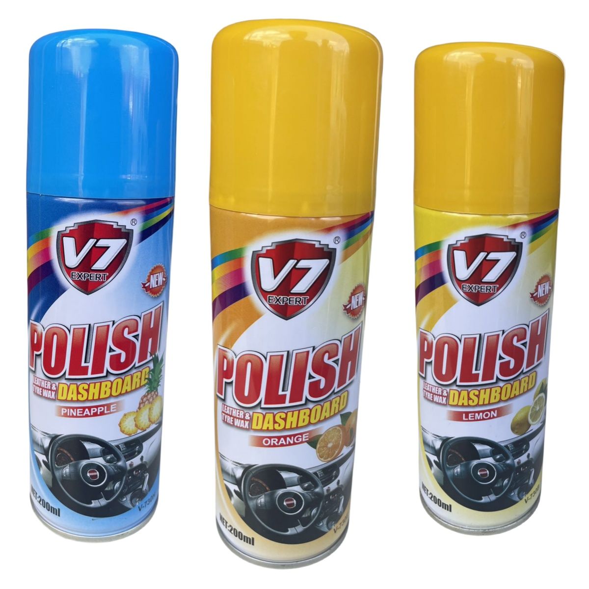 200ml Polish Leather&Tyre Wax Dashboard-Lemon&Orange&Pineapple | Shop ...