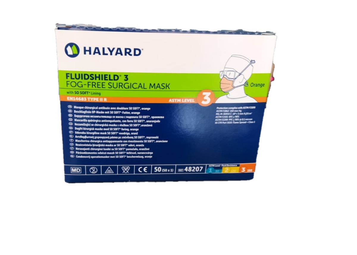 Halyard Fluidshield*3 Fog-Free Surgical Mask - Box of 50 | Shop Today ...