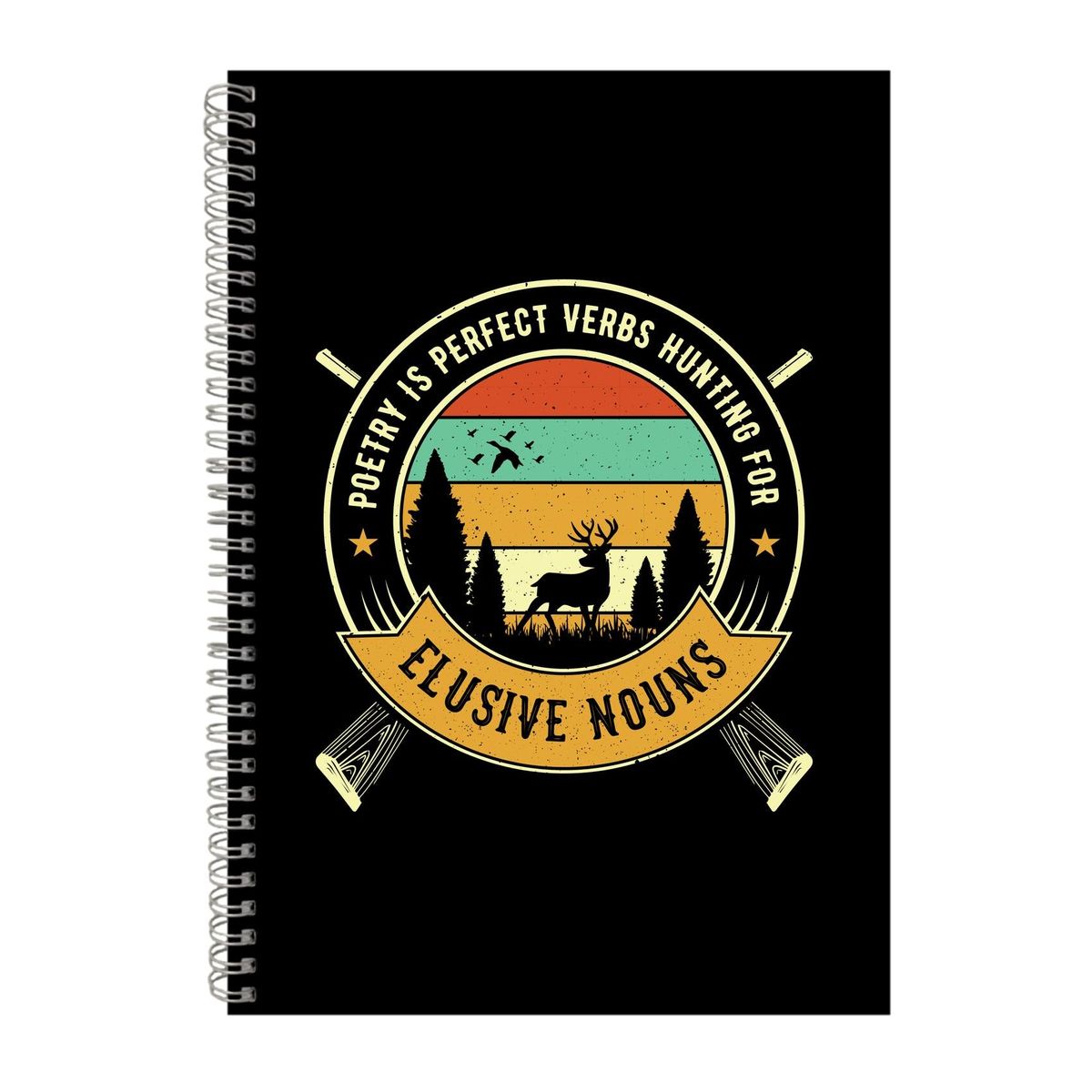 Poetry Is Perfect Notebook Hunter Gift Idea A4 Notepad 144 | Shop Today ...