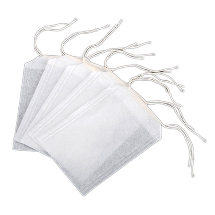 100 Piece Teabags Empty Disposable Tea Filter Bags With Pull Strings