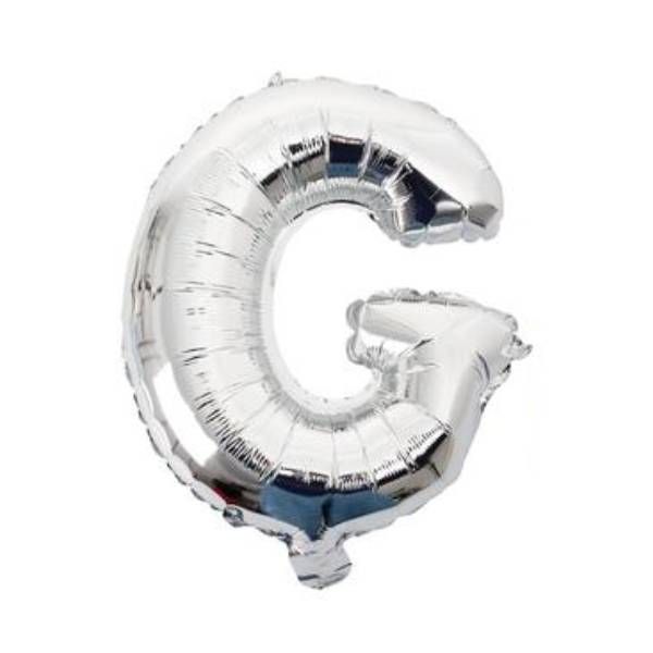Silver Letter G Helium Balloon 35cm | Shop Today. Get it Tomorrow ...