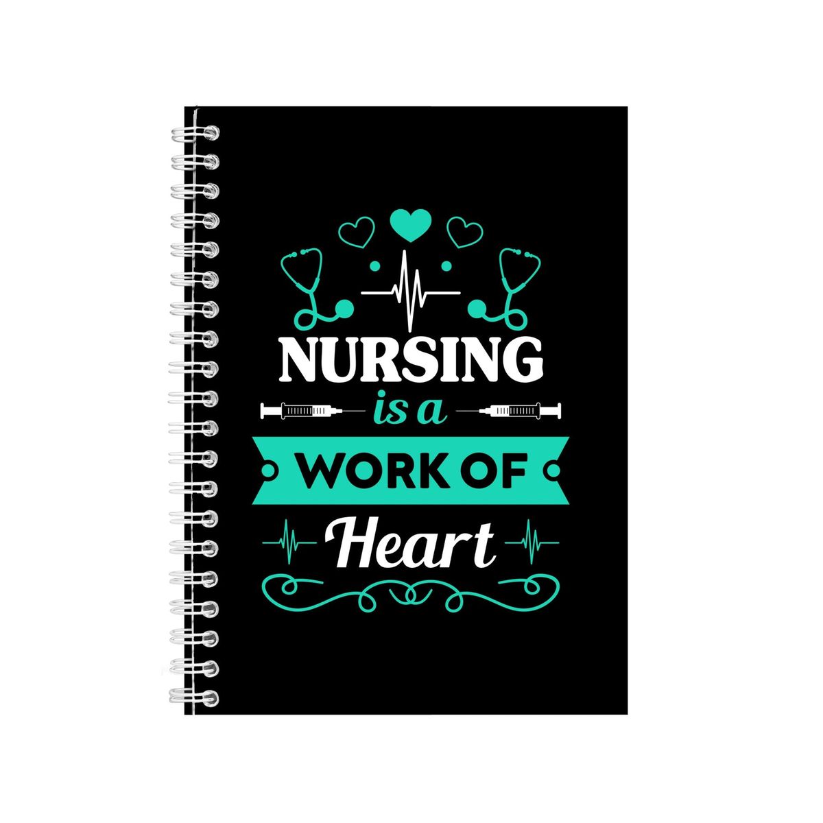 Nursing Is A Work Of Heart Notebook Nurse Gift Idea A5 Notepad 147 ...