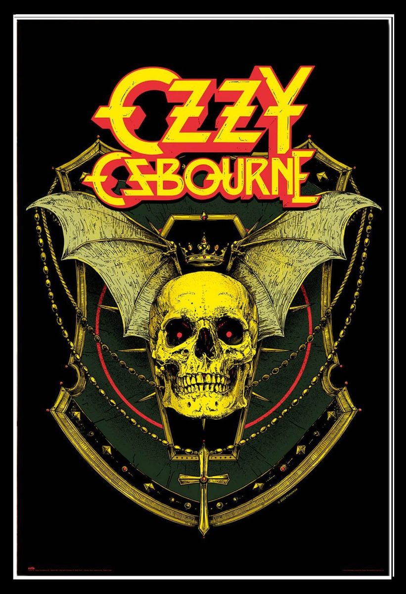 Ozzy Osbourne Skull Poster with Black Frame | Shop Today. Get it ...