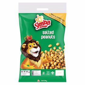 Simba Salted Peanuts Balers (1 x 36 x 50g) | Buy Online in South Africa ...