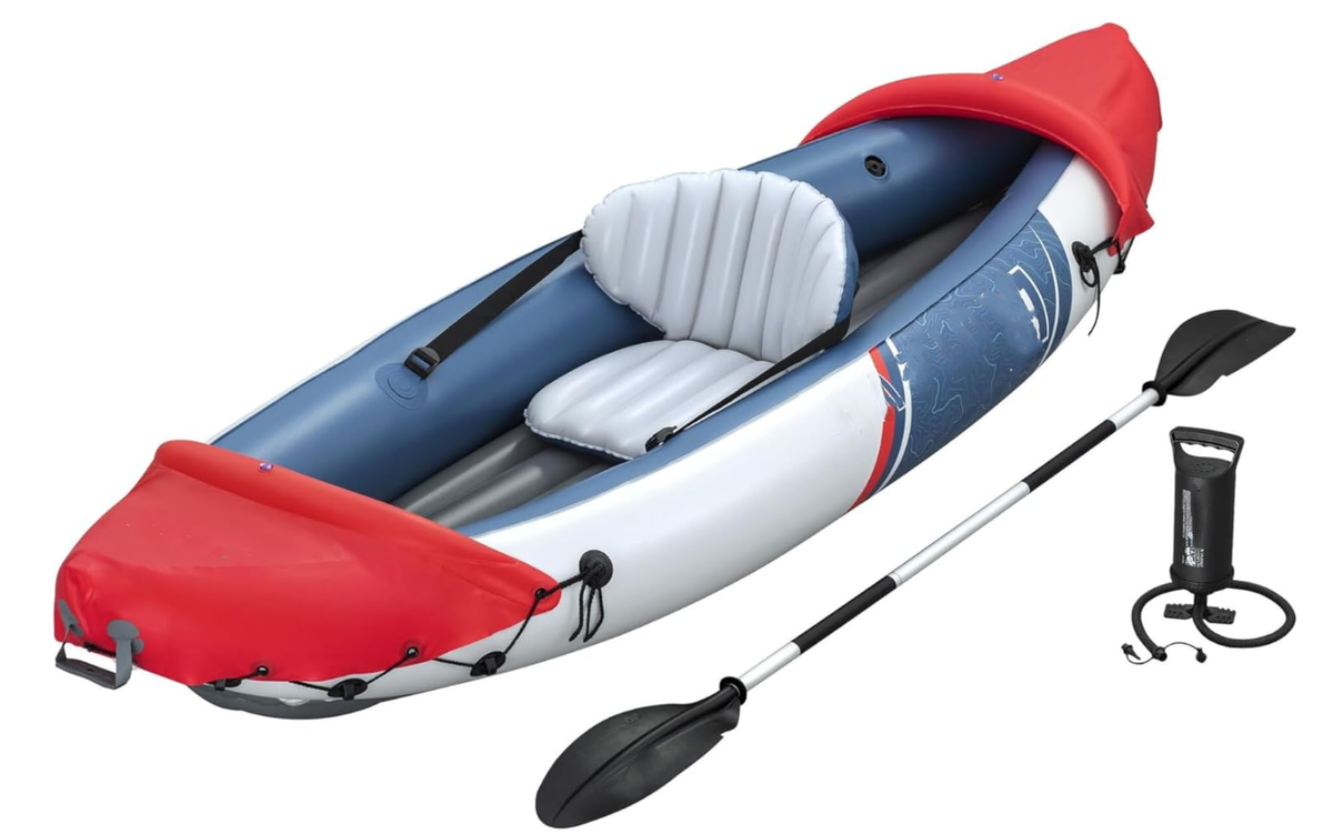 SamMag Biz Inflatable Hydro Force Rapid Kayak Kit,1 Person upto 120 kg ...