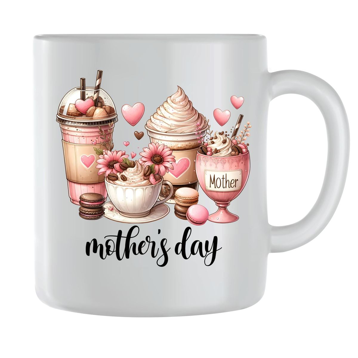 Mom day Coffee Mugs for Women Trendy Coffee Mama Graphic Mom Cup Gift ...
