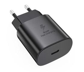 25 Watt USB C POWER ADAPTER FOR ANY TYPE C DEVICE - 240V Black | Shop ...