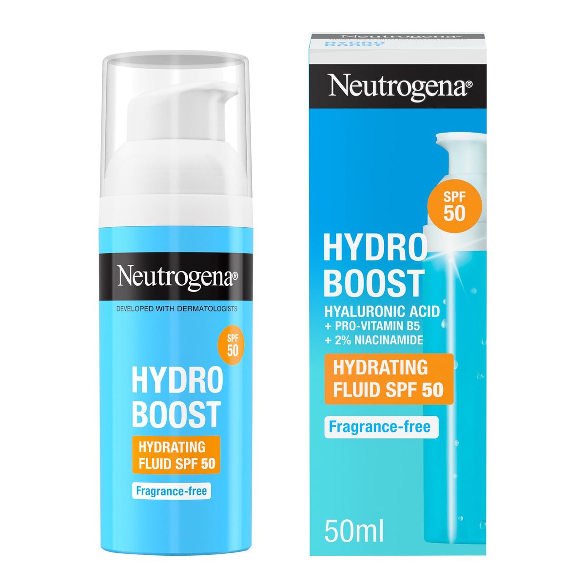 Neutrogena, Hydro Boost Hydrating Fluid SPF50, 50ml | Shop Today. Get ...