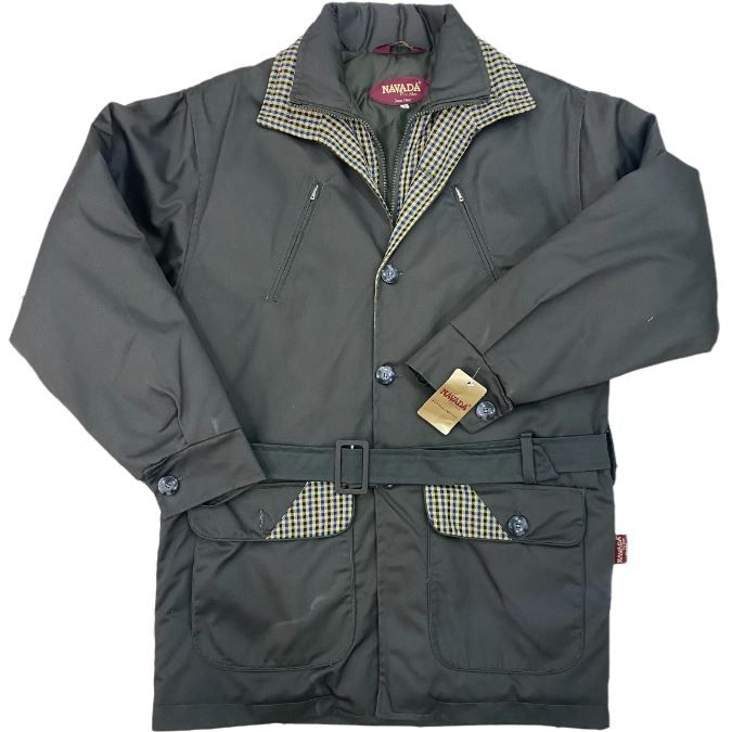 Navada - Mens Panama Zip-up/Button-up Belted Half Coat | Shop Today ...