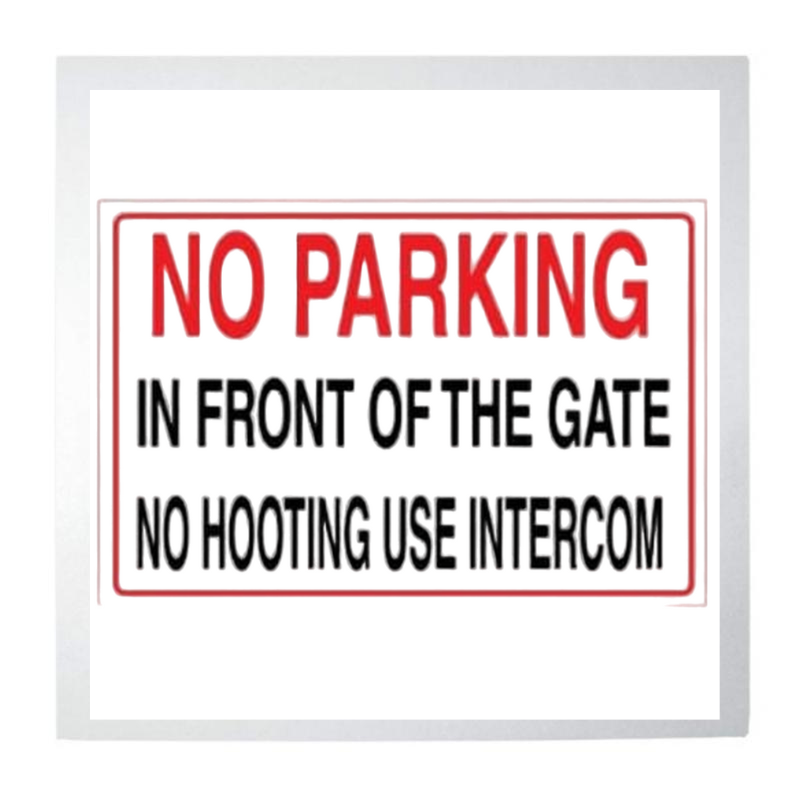 No Hooting Sign 290X290 On ABS | Shop Today. Get it Tomorrow! | takealot.com