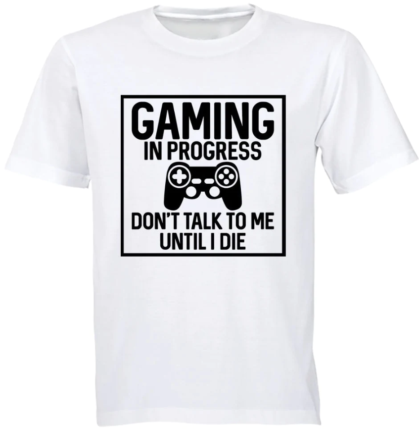 Gaming in Progress Gamer Gift TShirt White | Shop Today. Get it ...