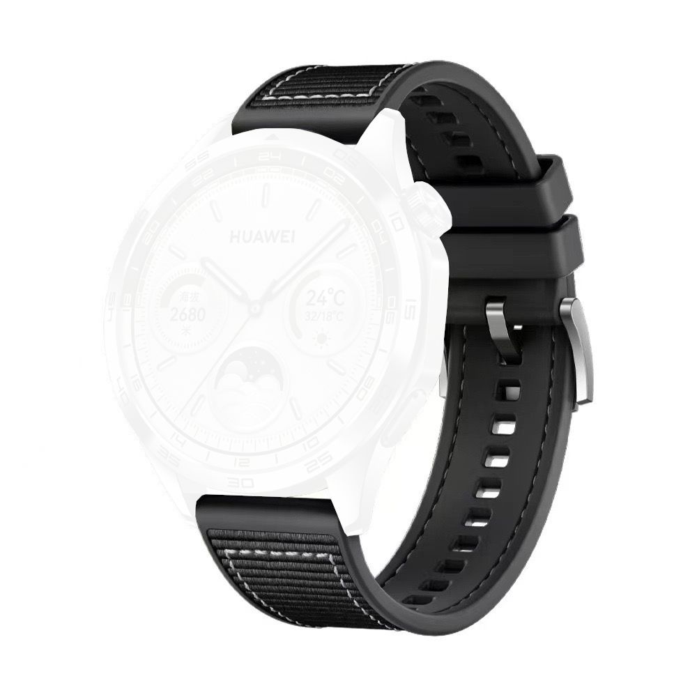 Nylon and Silicone Hybrid Strap For Huawei Watch GT4 46mm | Shop Today ...