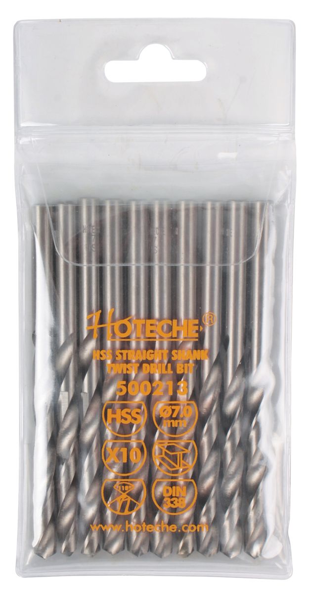 Hoteche 7mm HSS Drill Bits - Pack of 10 | Shop Today. Get it Tomorrow ...