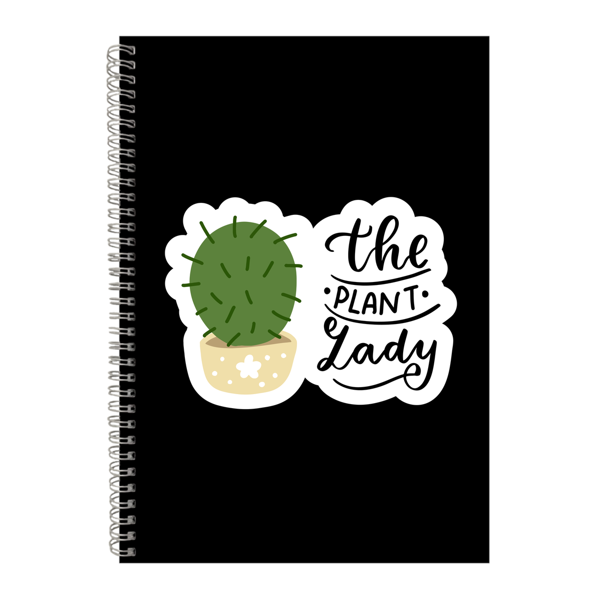 The Plant Lady A4 Notebook Pad Succulant Lovers Trendy Graphic Present ...