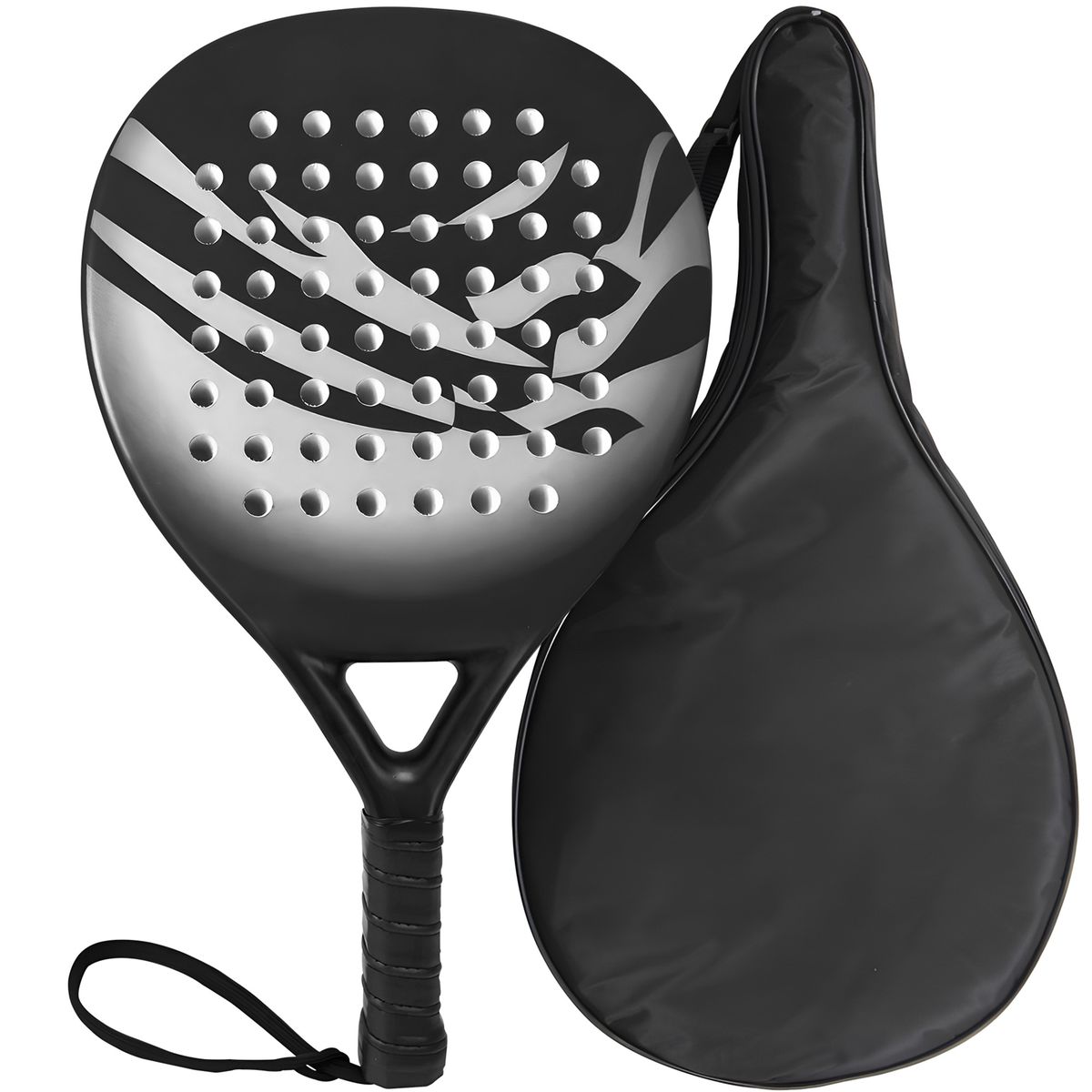 Carbon Padel Racket with Cover Bag Paddle Tennis Racquets Set | Shop ...