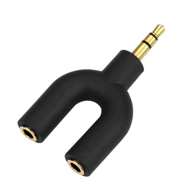 Audio Splitter 3,5mm 1 Male To 2 Female U Shape | Shop Today. Get it ...