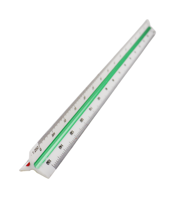 Professional 30cm Triangular Scale Multi Ruler for Architects ...