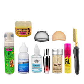 Complete Hot Comb Set For Wig Installation with Hair Fertilizer Combo ...