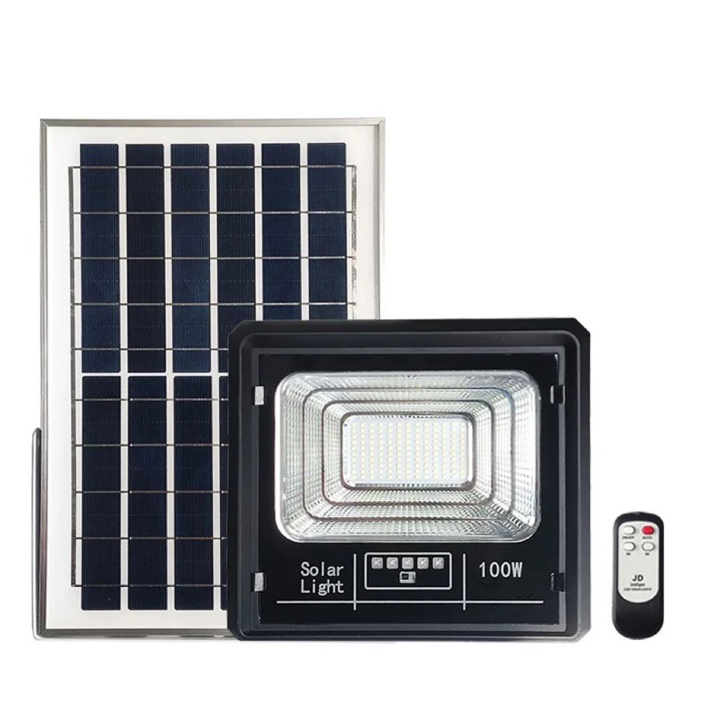100W LED Solar Street Flood Light Outdoor Lamp Outside | Shop Today ...