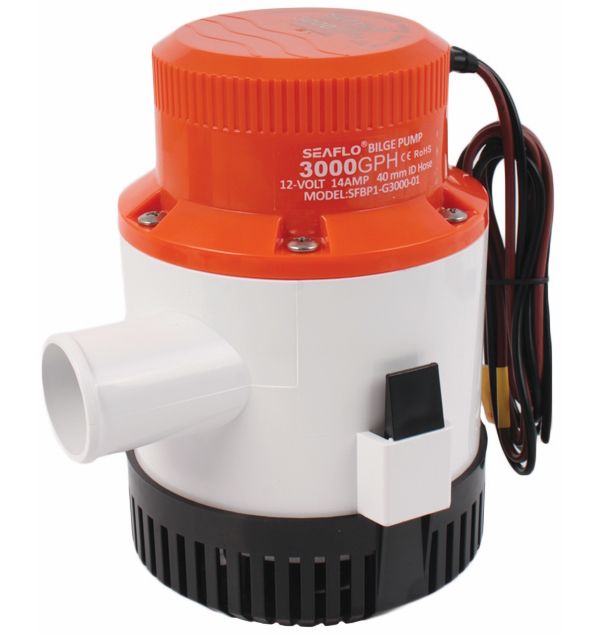 SEAFLO 12 Volt Electric Marine Submersible 3000 GPH Bilge Pump | Shop ...