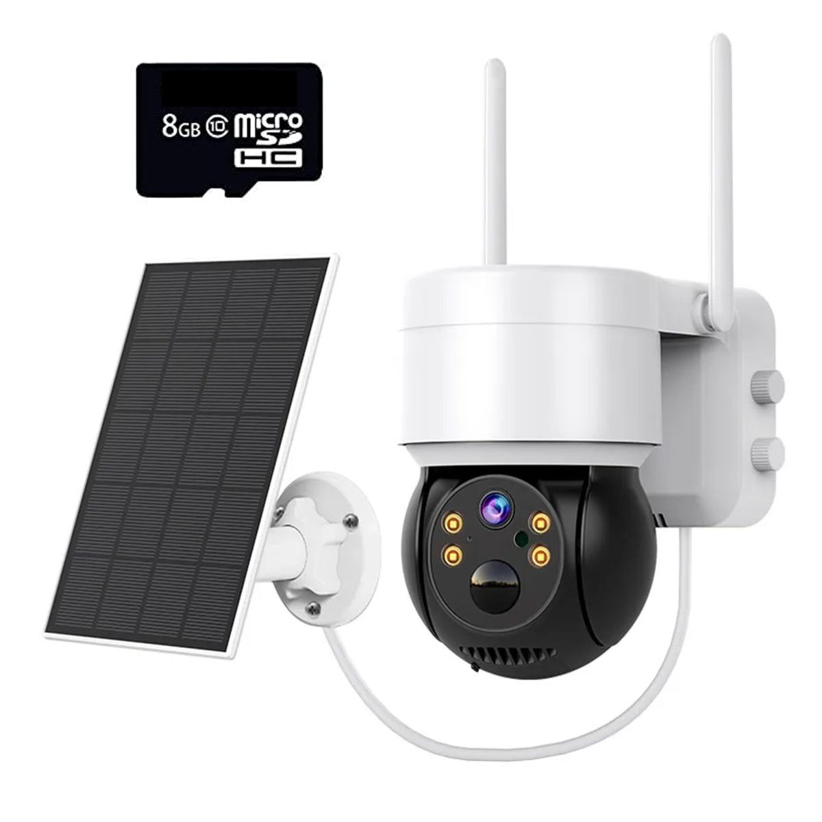 Solar Wireless 5MP Colour Night Vision Security Outdoor Camera & 8GB ...