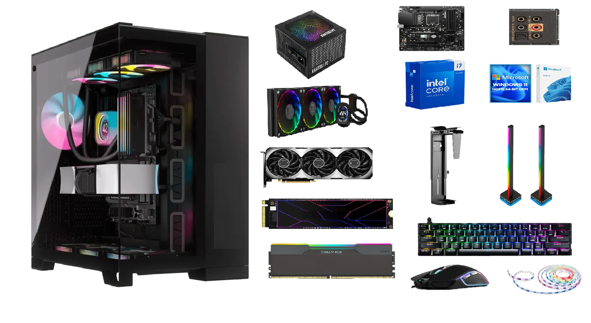 H&I X Intel 14th Gen Core i7 96GB RAM/2TB SSD Gaming PC + FREE RGB ...