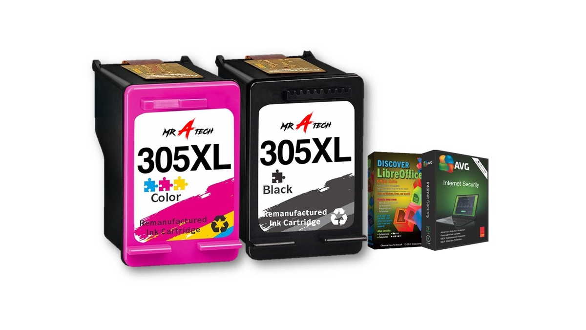 MR A TECH Compatible Cartridges for HP Ink 305XL/305/305xl- multipack ...