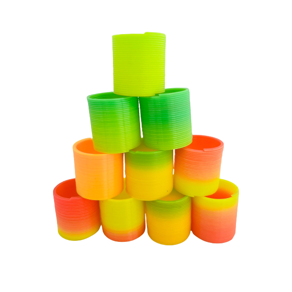Multi-Colour Mini Slinky Fidget Toy - Pack of 10 (3cm) | Shop Today ...