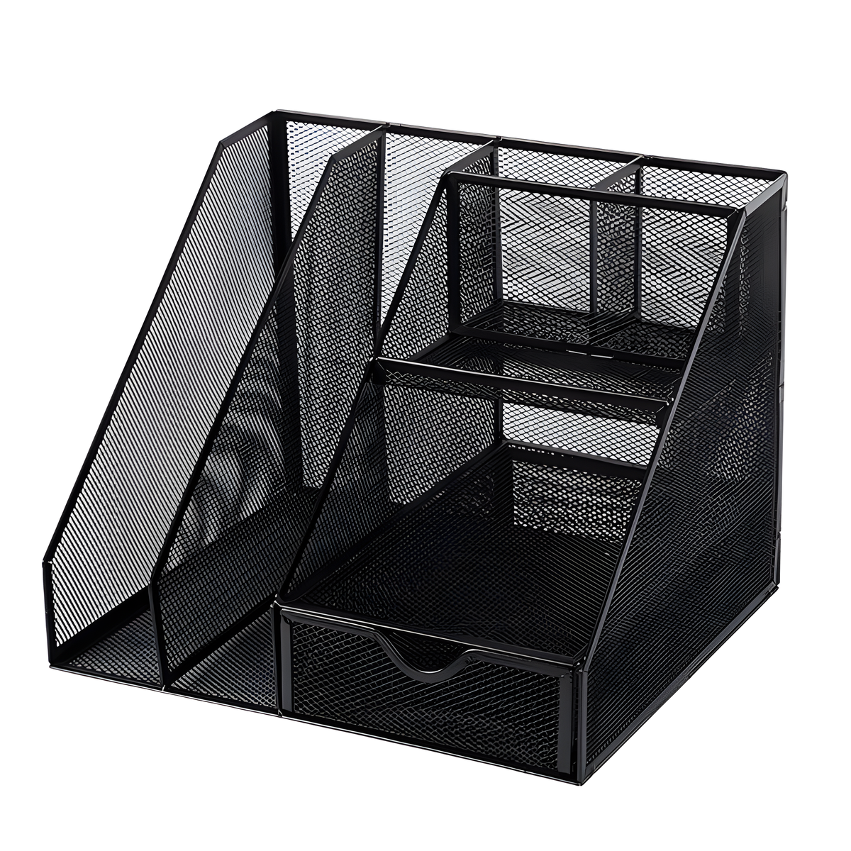 Office Desk Organizer Caddy with Compartments Pen Holder Mesh with ...