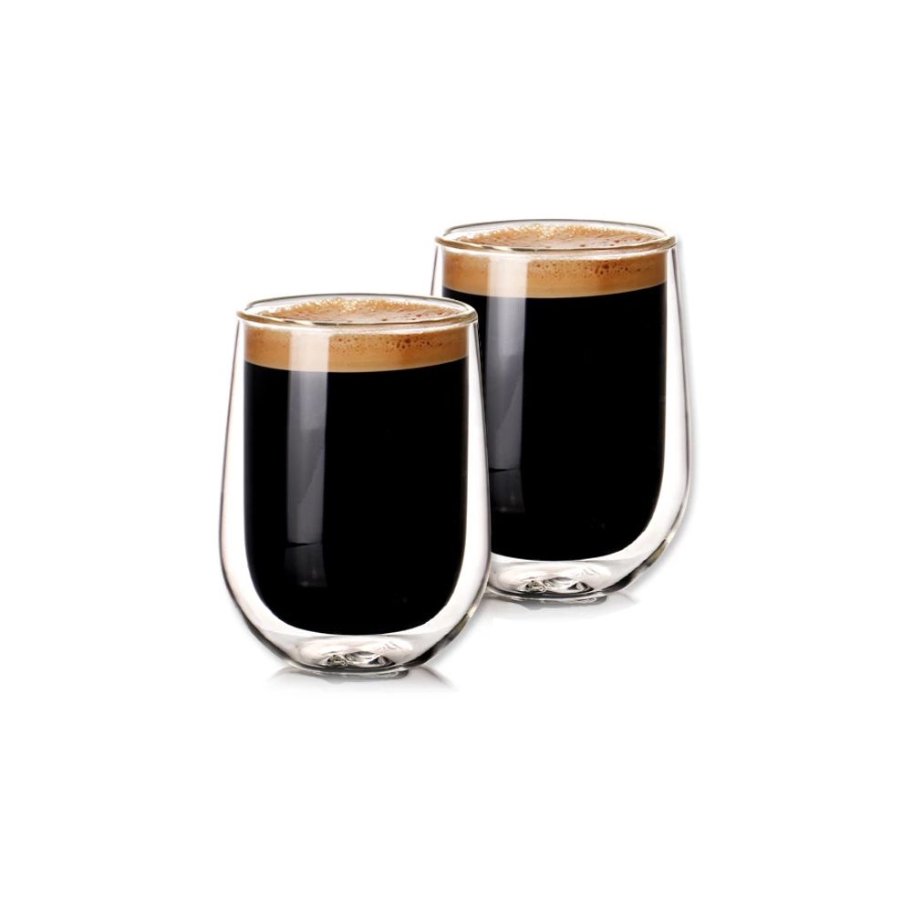 Dream Home Double Wall Glass Coffee Mug Transparent Tumbler Cups 450ml ...