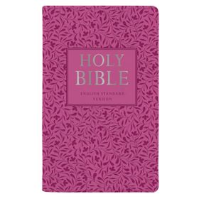 ESV Standard Bible, Faux Leather, Pink Vines | Shop Today. Get it ...