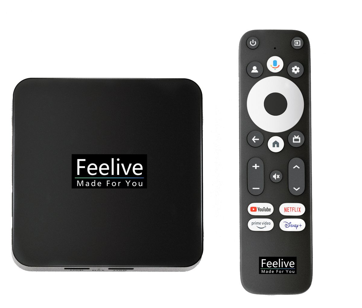 Feelive Google and Netflix certified Android TV Box 4K HDR+ Android 12 ...