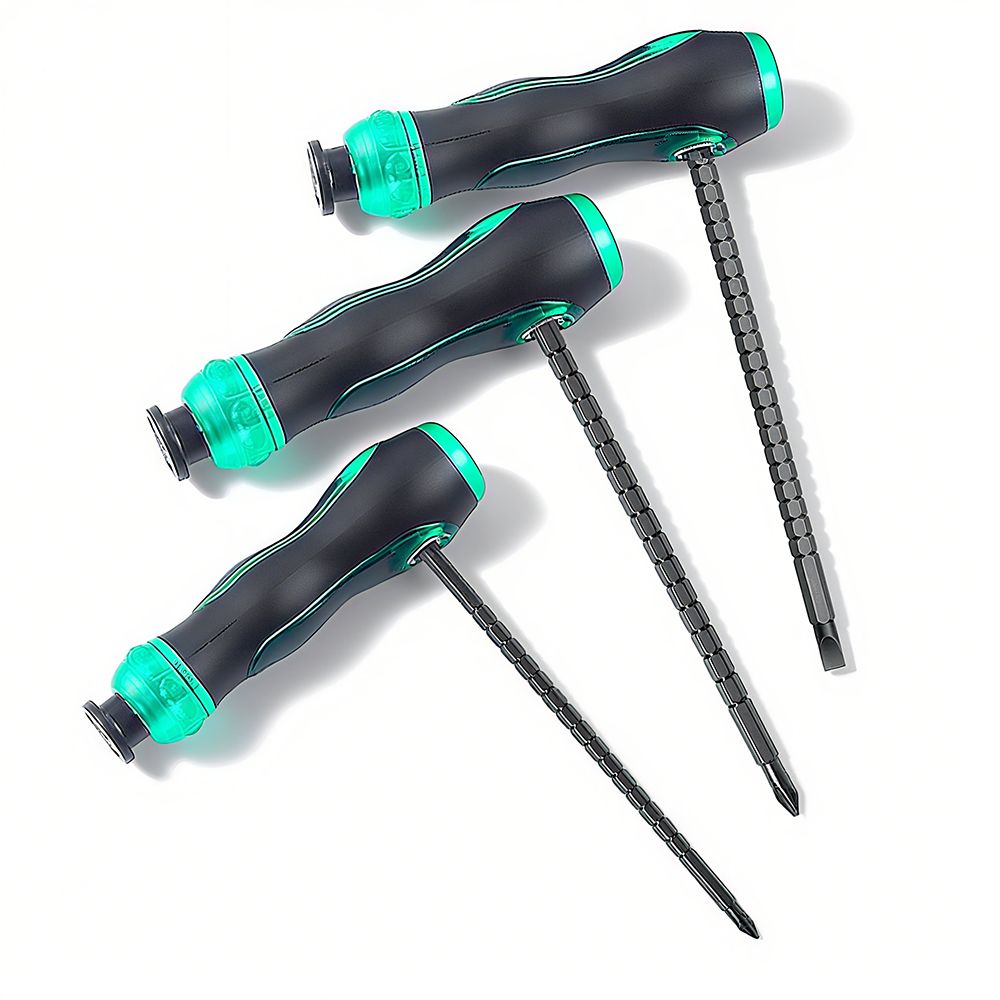 Topika - 3pcs Ratchet Screwdriver Set, Magnetic Telescopic Dual-Head ...