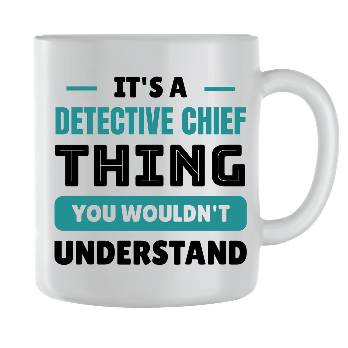 Detective chief Coffee Mugs for Men Women Job Quotes Graphic Cups Gift ...