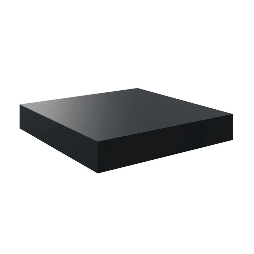 Floating Shelf - Square Black 23cm | Shop Today. Get it Tomorrow ...