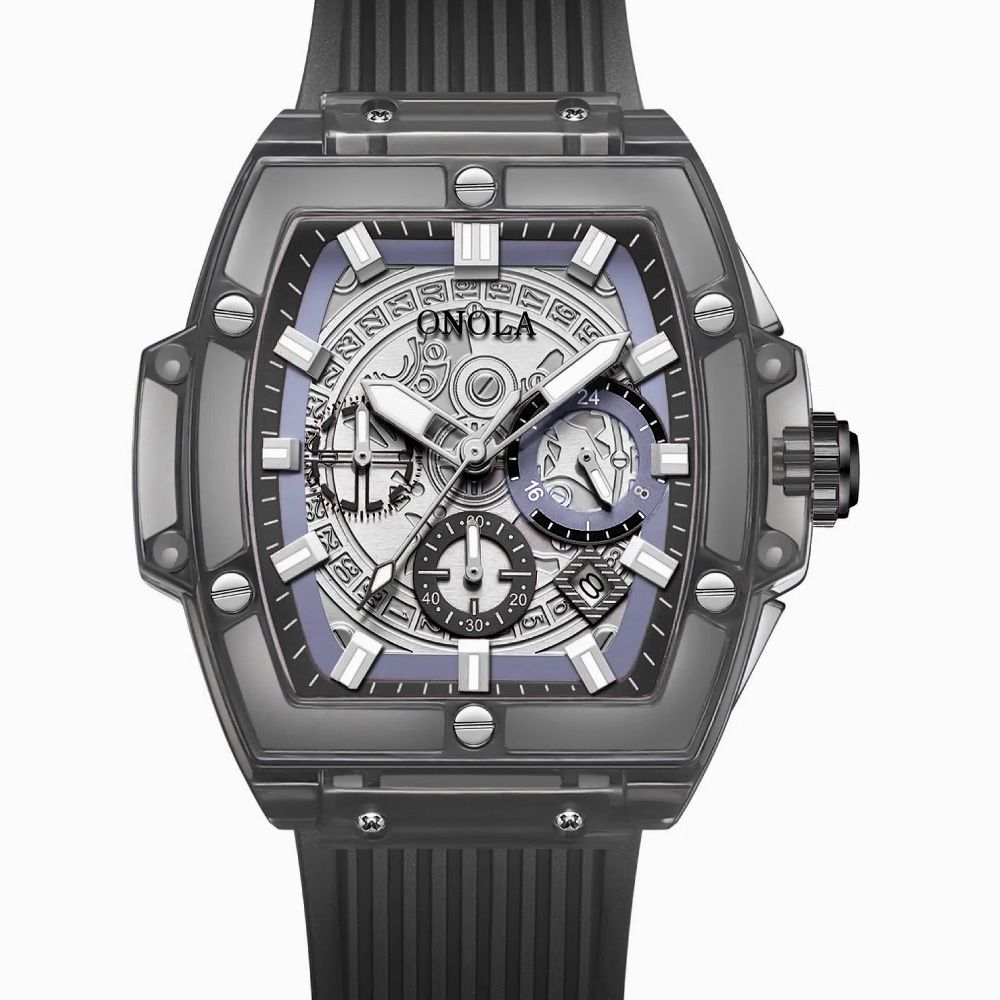 Onola Transparent Luxury Designer Fashion Quartz Watch for Men ...