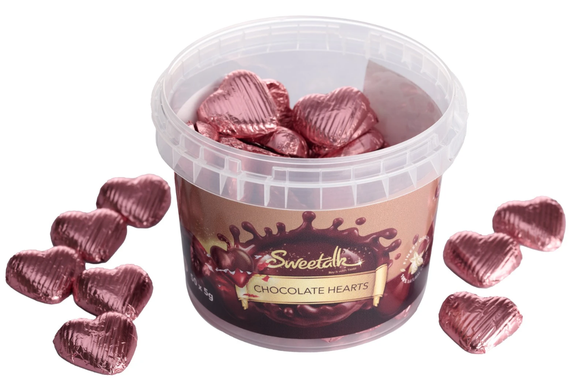 Sweetalk - Bulk Pack x50 Mini Chocolate Hearts Pink | Shop Today. Get ...