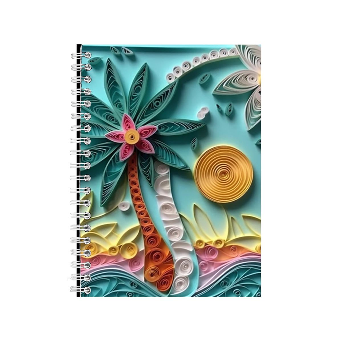 Quilled Beach Palm Tree Notebook Gift Idea Notepad Pad 104 | Shop Today ...