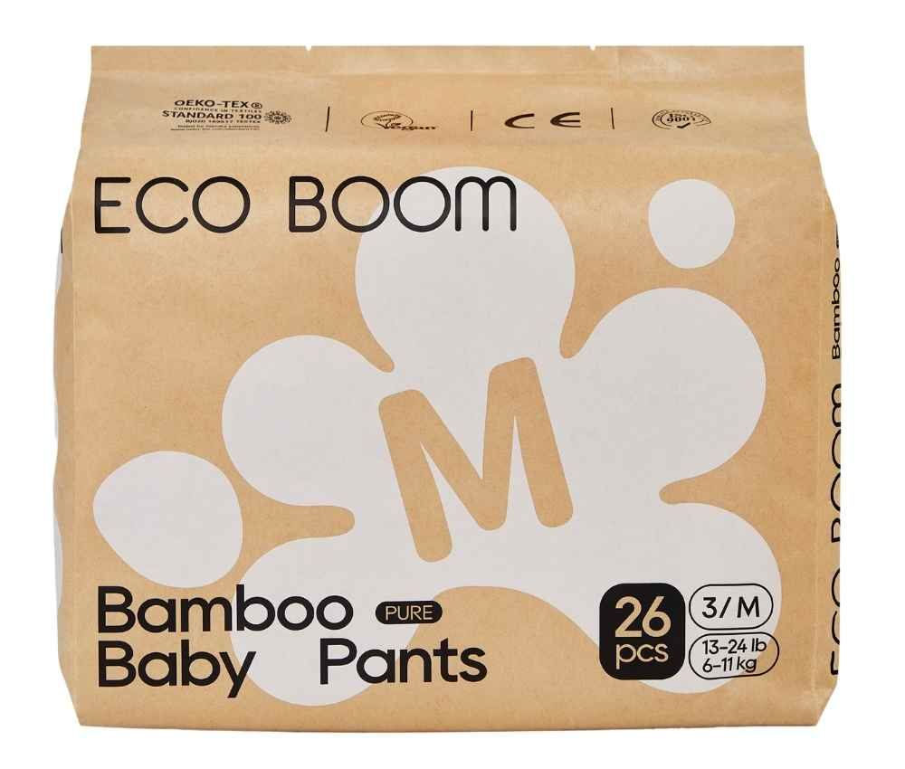 Eco Boom Joy Biodegradable Bamboo Pull Up Pants - Medium 26 Pack | Shop ...