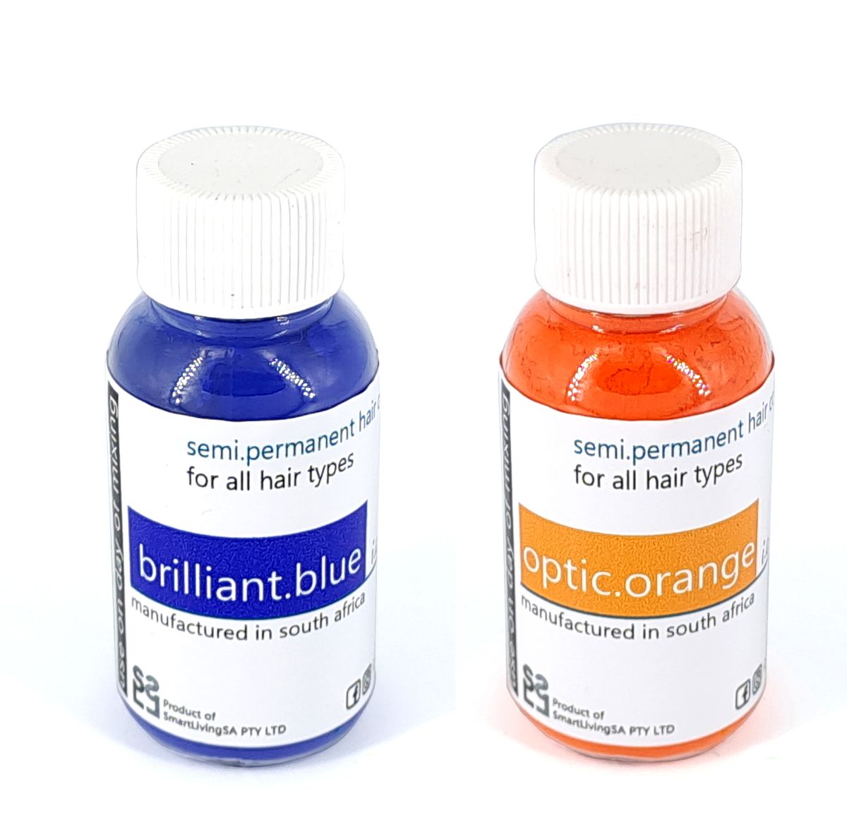 i.colour.me - Semi-Permanent Hair Colour Powder Combo - Blue&orange ...