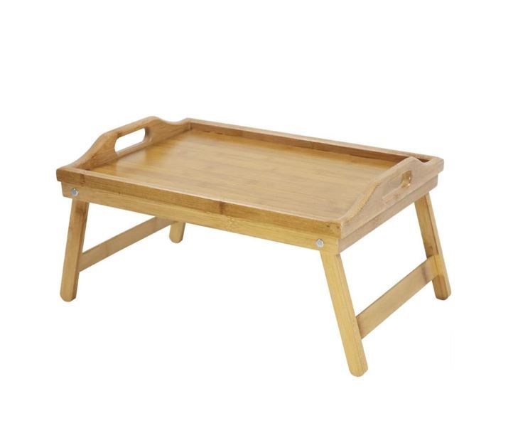 Bamboo Tray Table Collapsible Bed Table Serving Tray 30x50cm | Shop ...