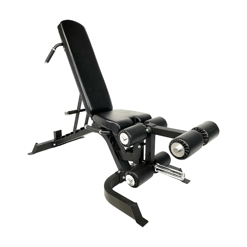 Force Fitness Adjustable Bench with Leg Extension and Leg Curl Combo ...