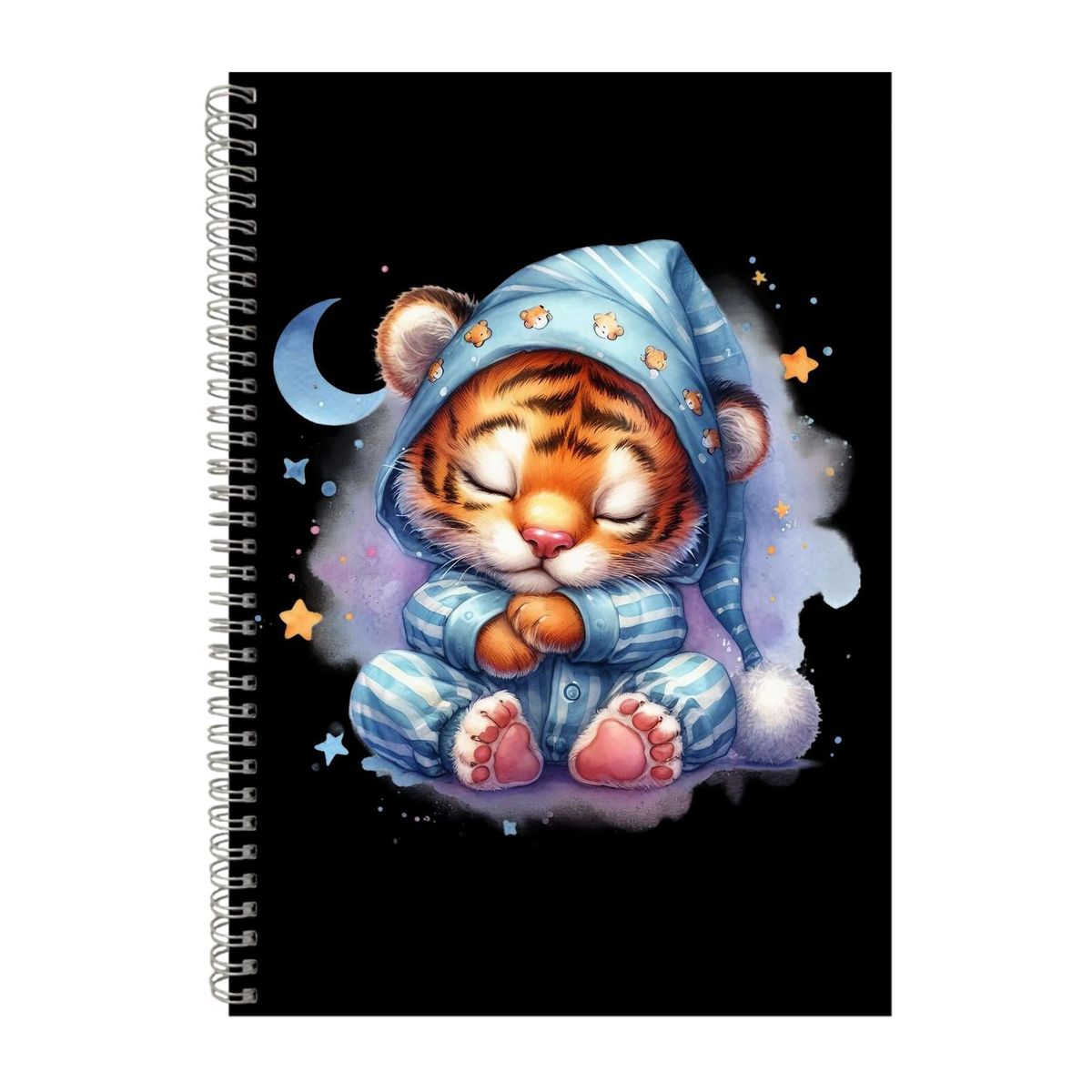 Tiger 2 A4 Notebook Spiral Lined Trendy Notepad Sleepy Idea 403 | Shop ...