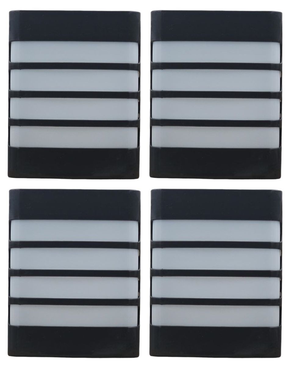 Hello Today LED Rectangular Outdoor 20W Wall Light IP54 Cool White - 4 ...