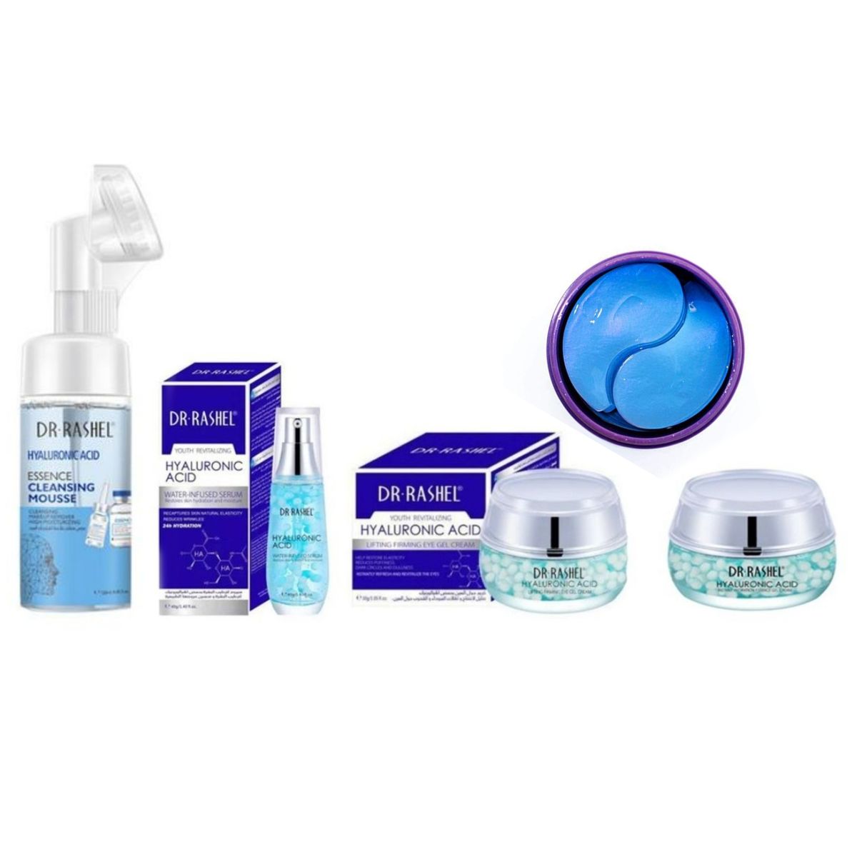 Dr Rashel Hyaluronic Acid Cleansing Serum Eye Patch Eye & Face Gel ...