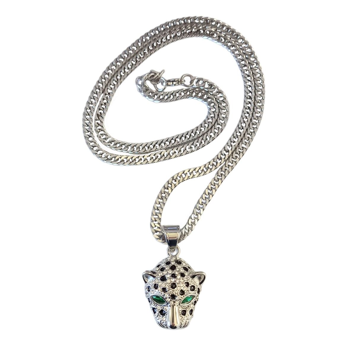 Stainless Steel Leopard Pendant Necklace | Shop Today. Get it Tomorrow ...