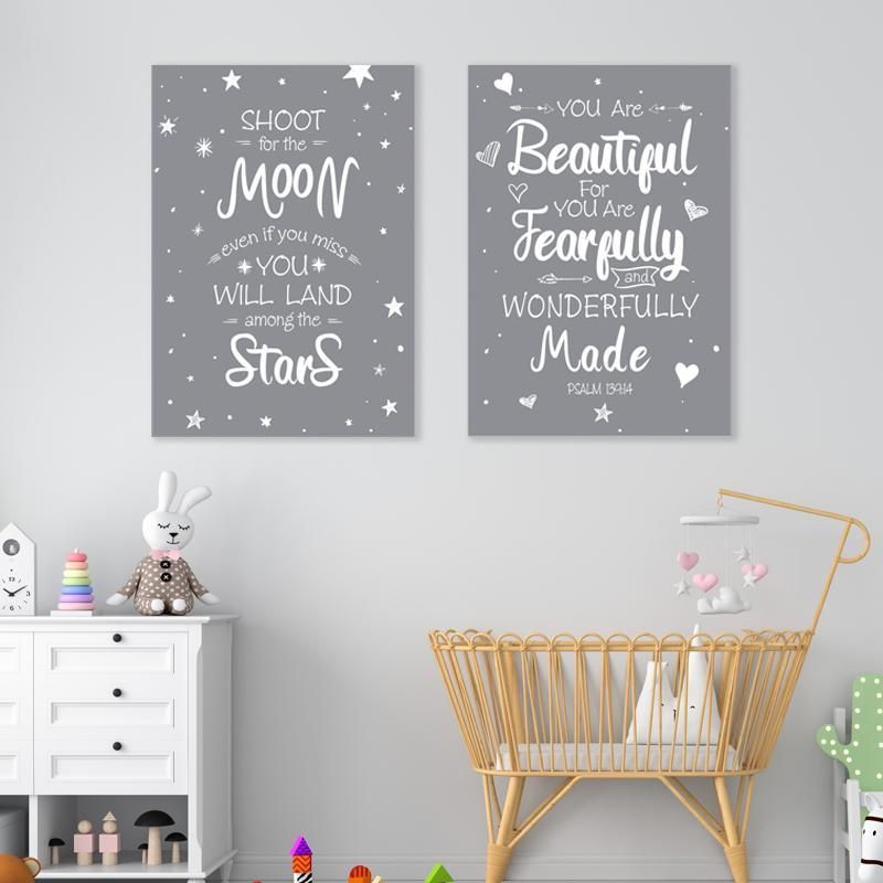 Grey Words - Set of 2 - A3 - Canvas -Set Of 2 | Shop Today. Get it ...