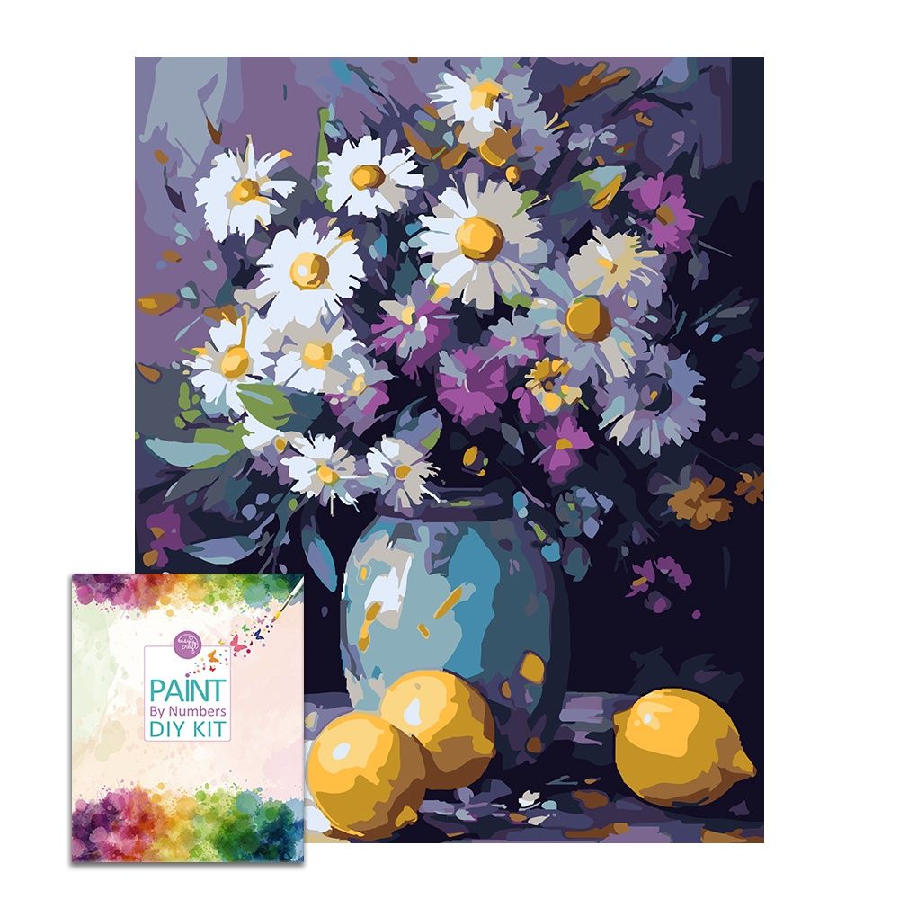Easy Craft Paint by Number DIY Kit, 50x40cm- Vase of Flowers | Shop ...