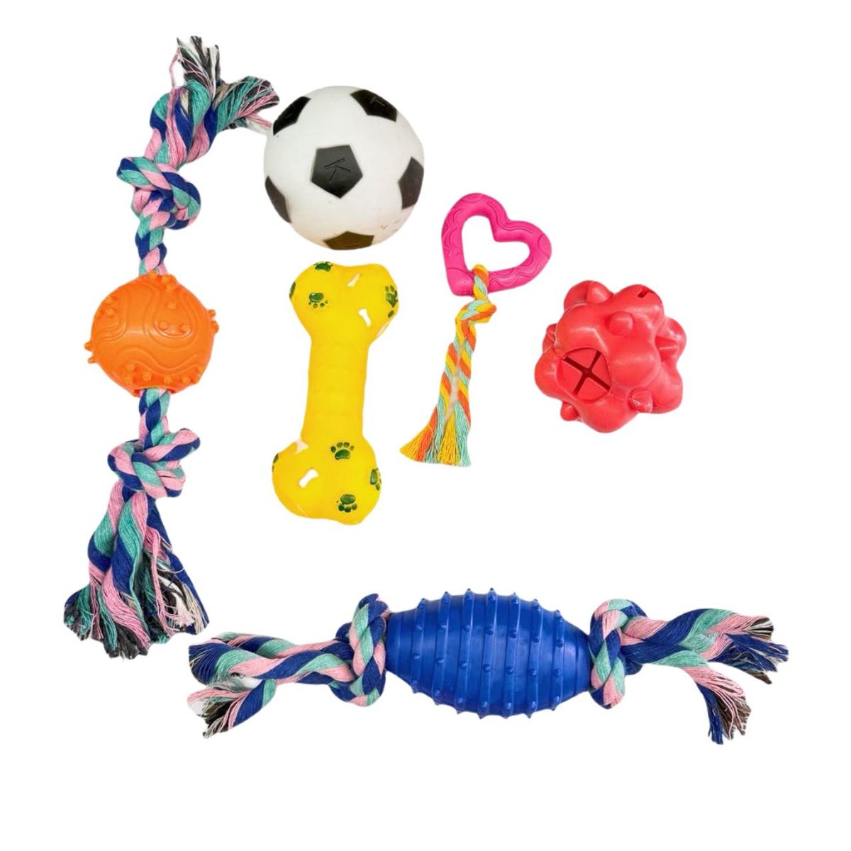 6 Pieces Teething Chew Toys For Puppies Durable Rope Toy | Shop Today ...